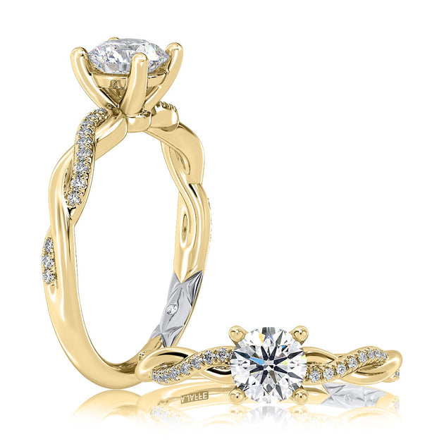 14k Twisted Shank Solitaire Diamond Engagement Ring – Robere's Jewelry
